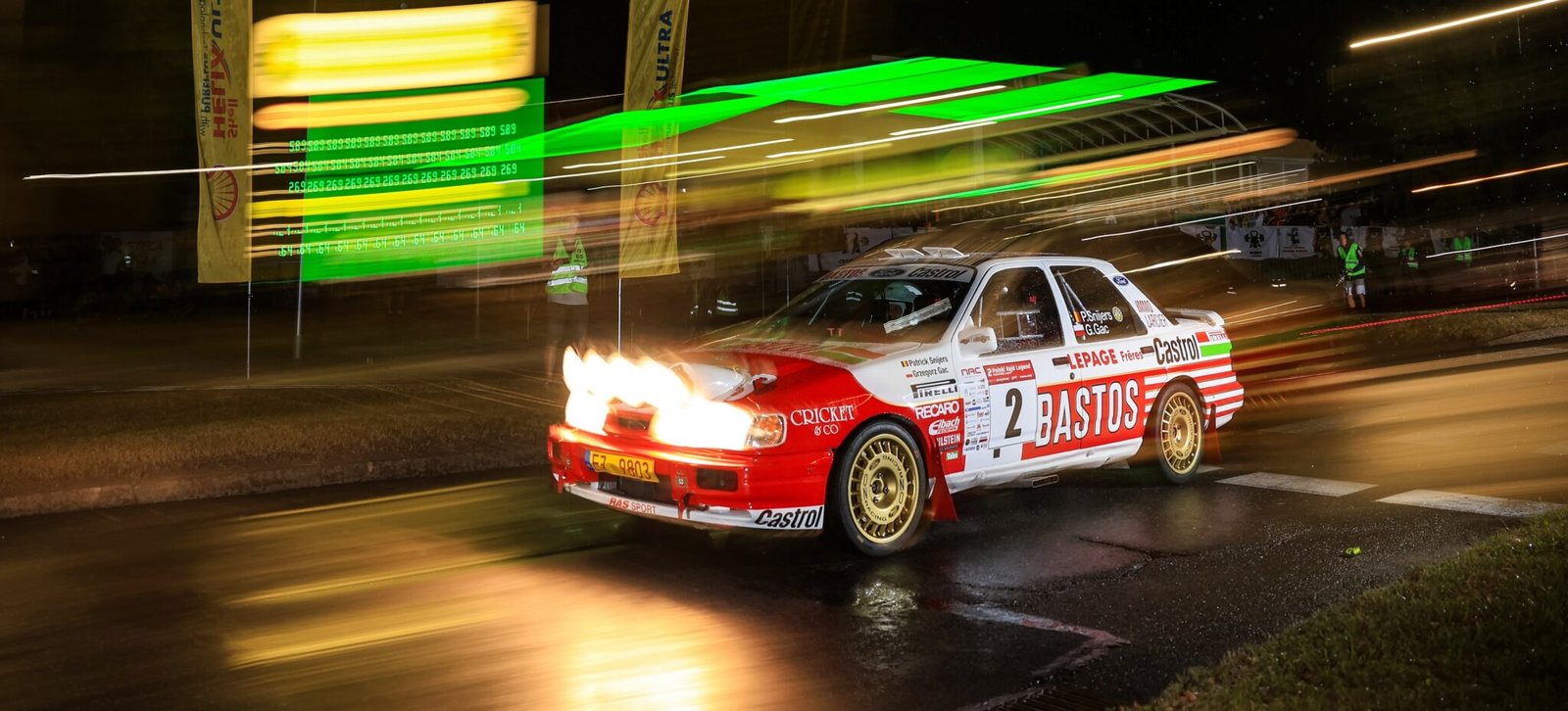 Patrick Snijers and Robert Droogmans each with a Ford Sierra Cosworth ...